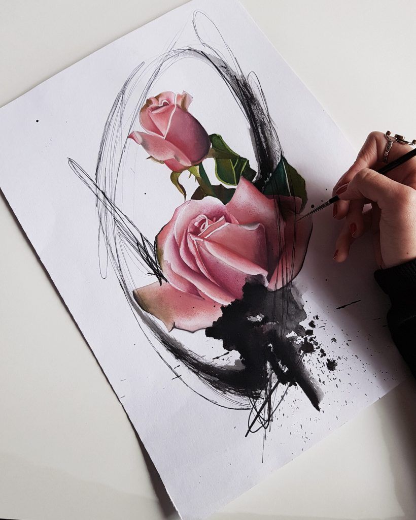 Pink rose - MK Artist