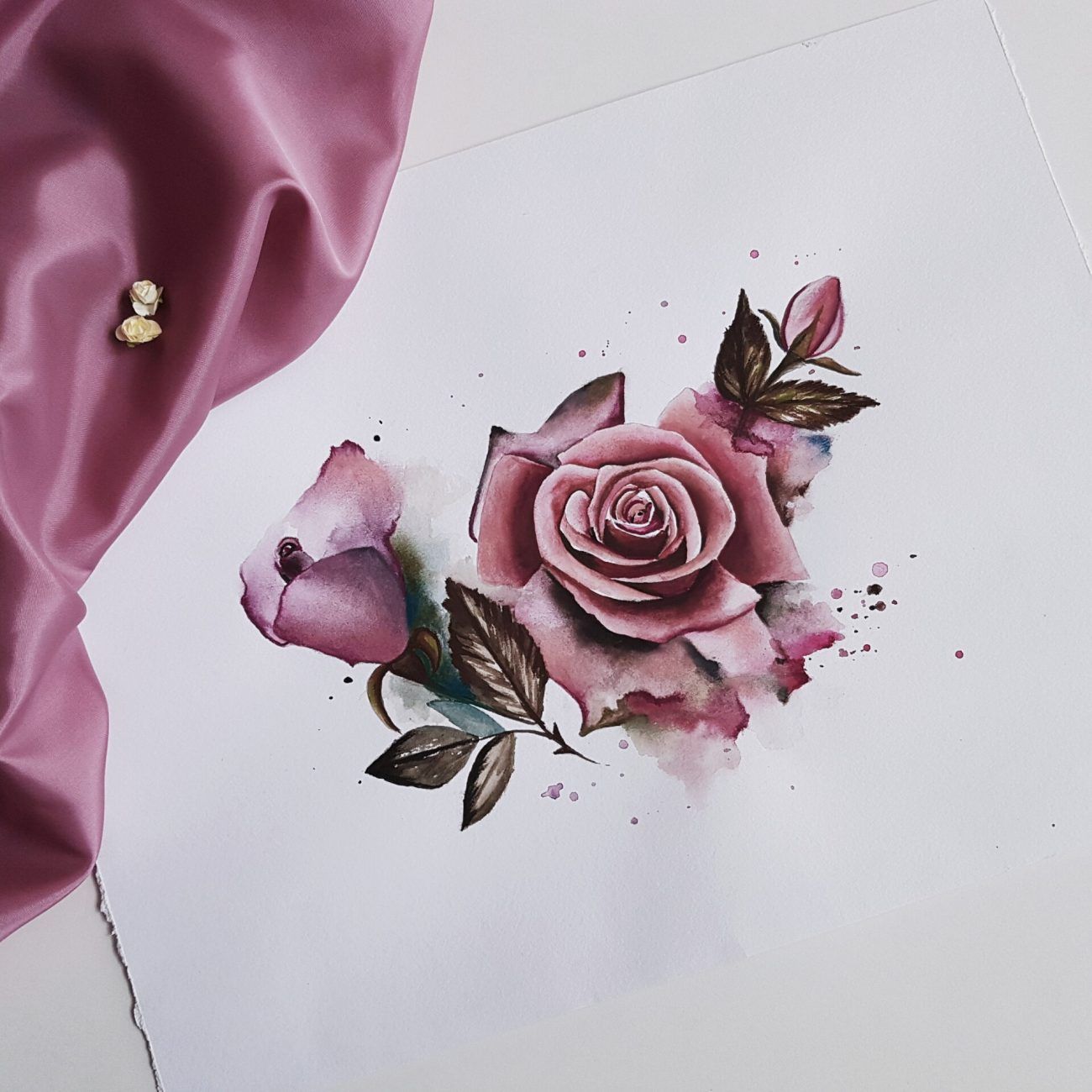 Handmade Rose Design by MK Artist - MK Artist