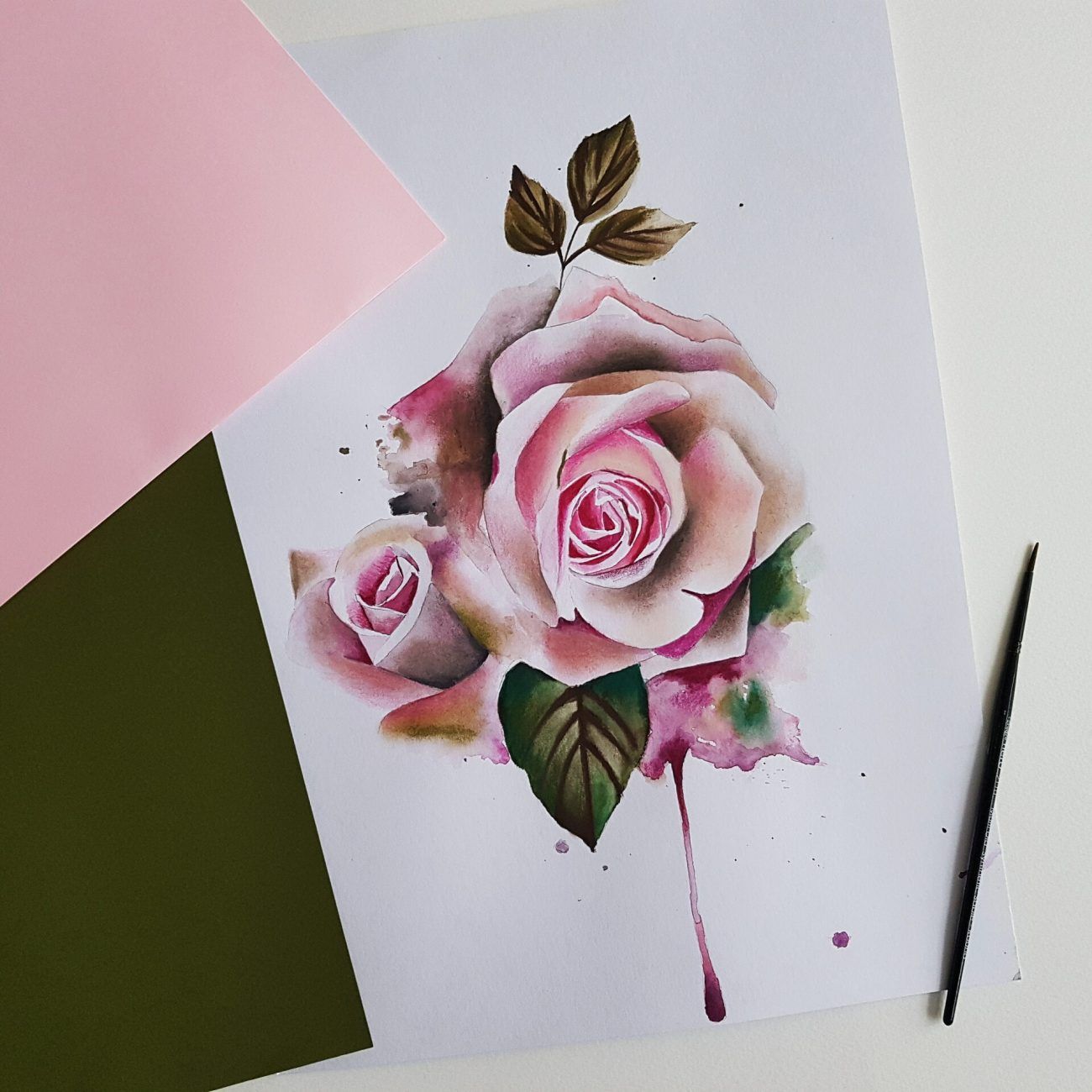 Handmade Rose Design by MK Artist - MK Artist